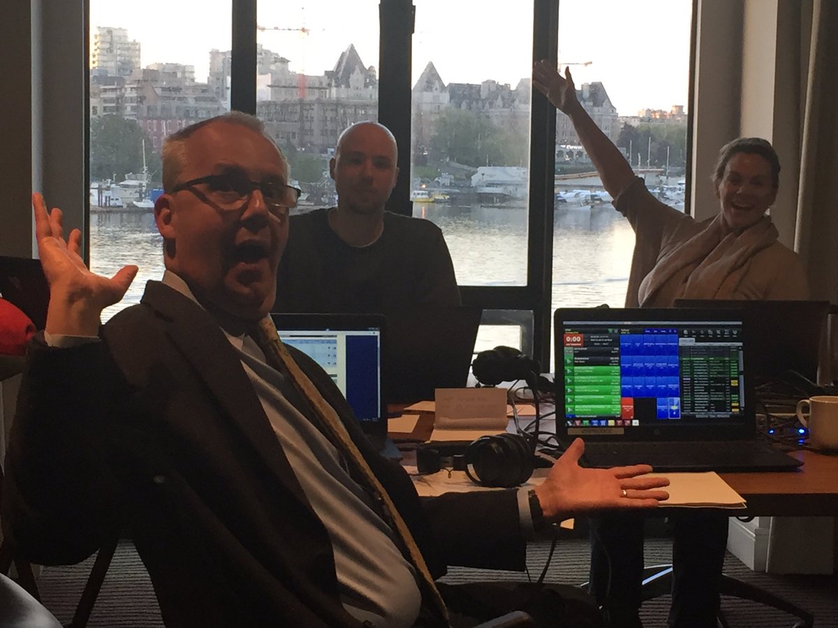 CFAX, Virgin FM and CTV Van. Island Evacuate Downtown Victoria Studios ...