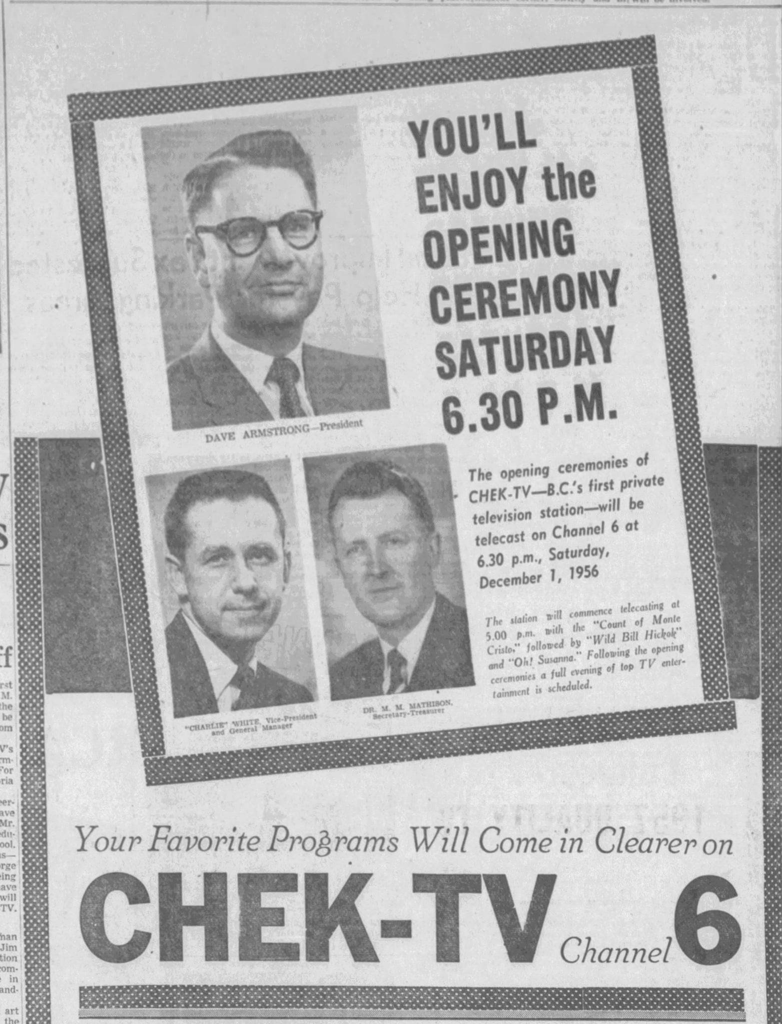 CHEK TV Celebrates 64 Years... - Puget Sound Radio