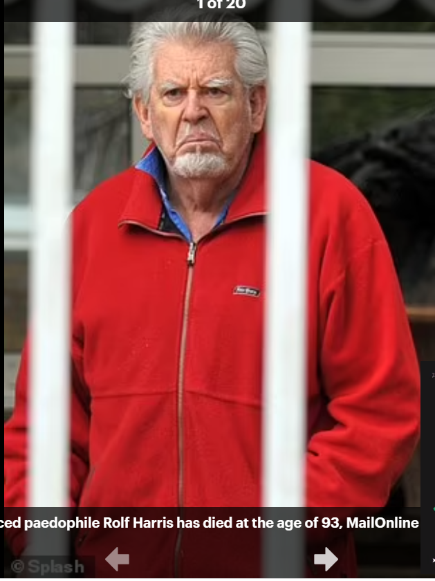 Disgraced paedophile Rolf Harris has died at the age of 93 - victims as ...
